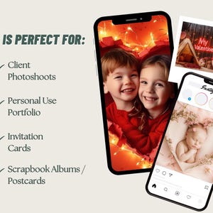 Valentine's Day Digital Backdrops Bundle Heart Overlays Romantic ...