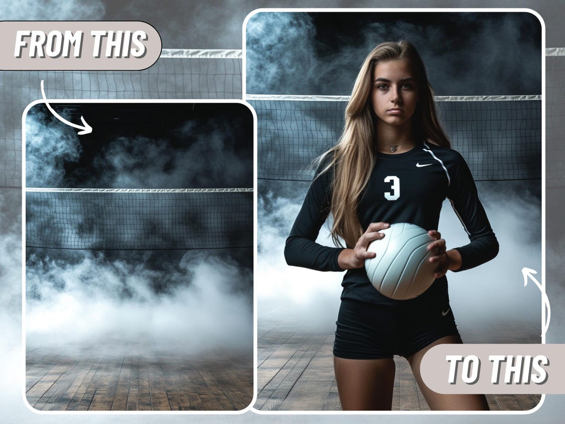 Volleyball Digital Backdrops for Sports Photography Volleyball ...