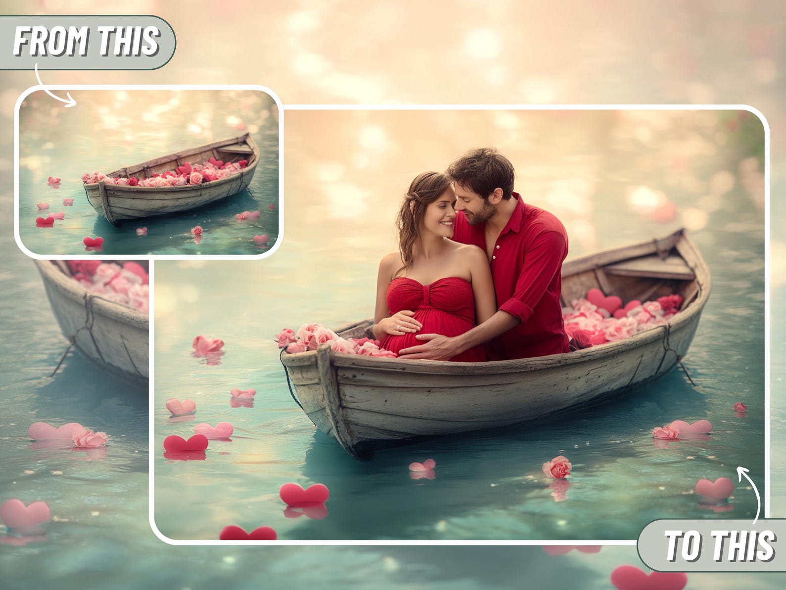 Valentines Background, Boat Backdrops, Maternity Background, Backdrop ...