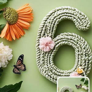 Newborn Knitted Digital Backgrounds Baby's First Twelve Months ...