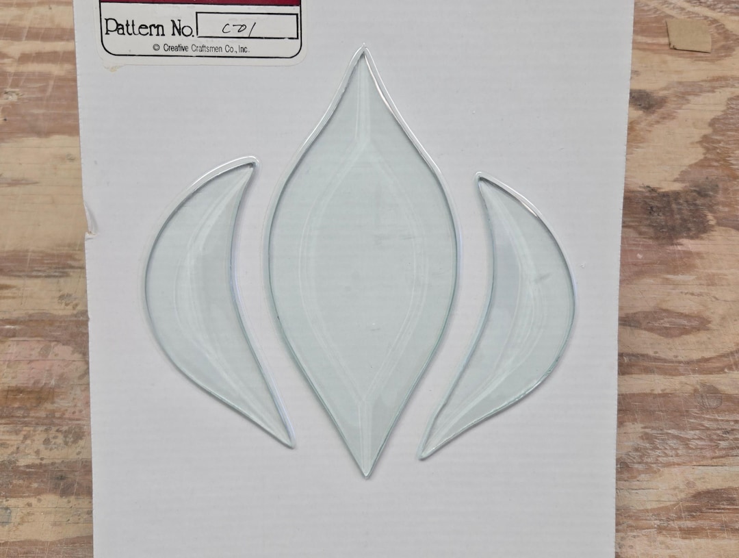 Vintage Stained Glass Bevel Cluster, Super Bevels Pattern C01 - Etsy