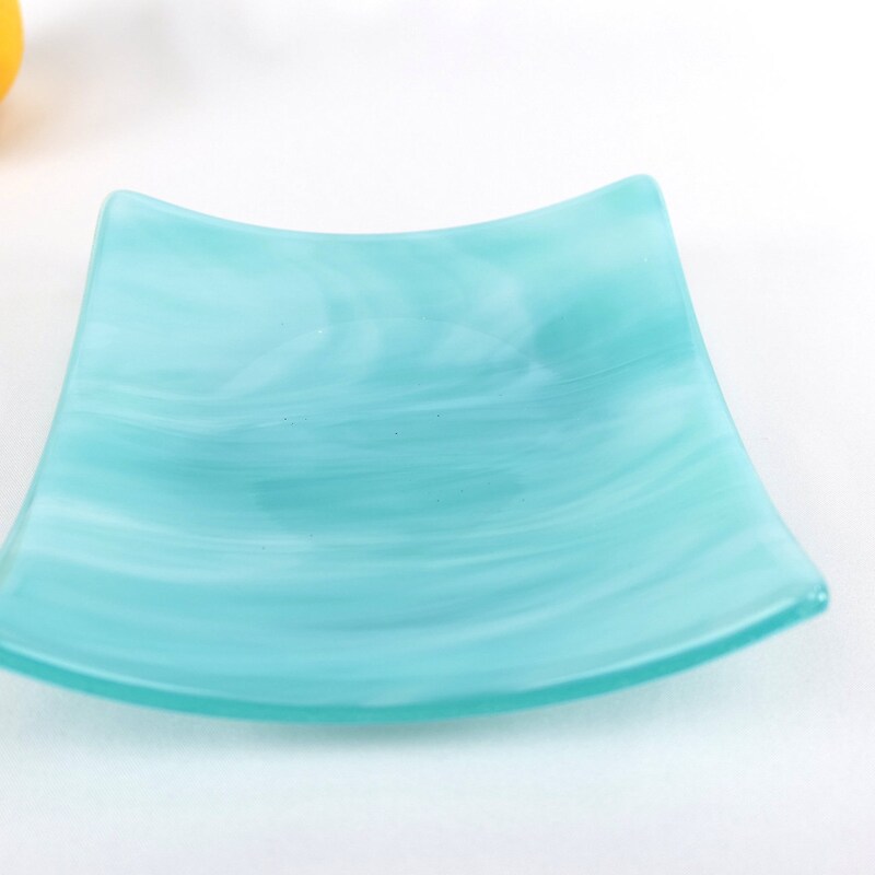 Square Glass Plate - Etsy