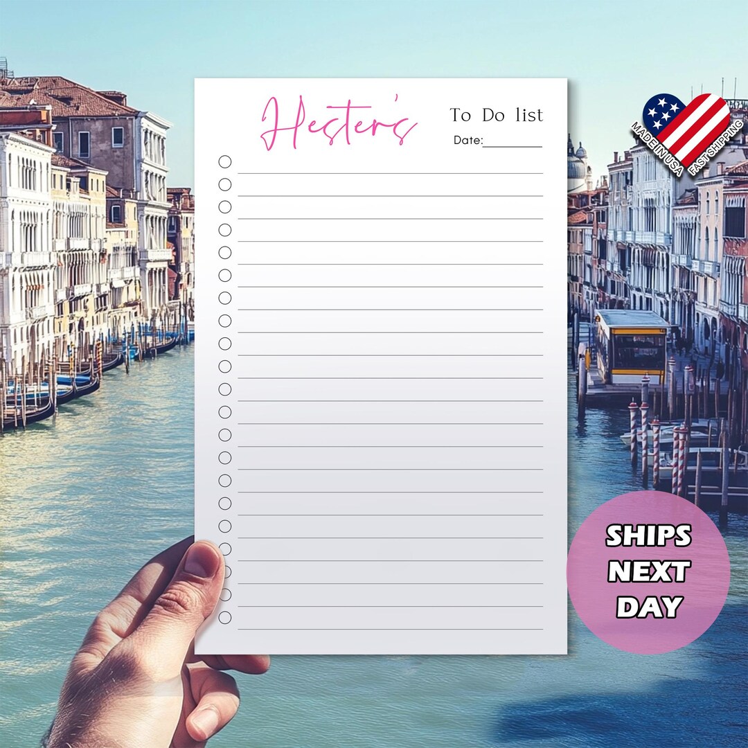 Custom to Do List Notepad/personalized to Do Notepad/teacher Gift ...