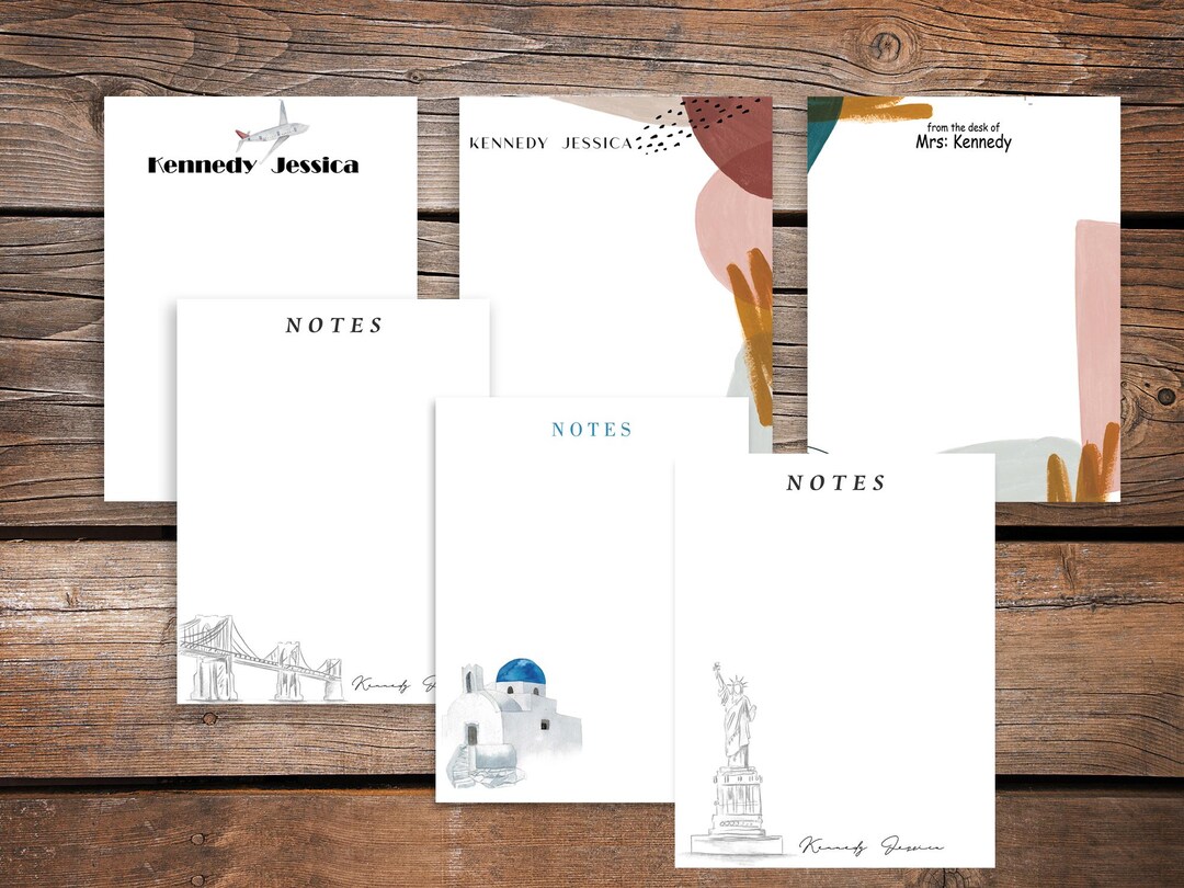 Personalized Notepad, Writing Pad, Gift for Her, Custom Notepad ...