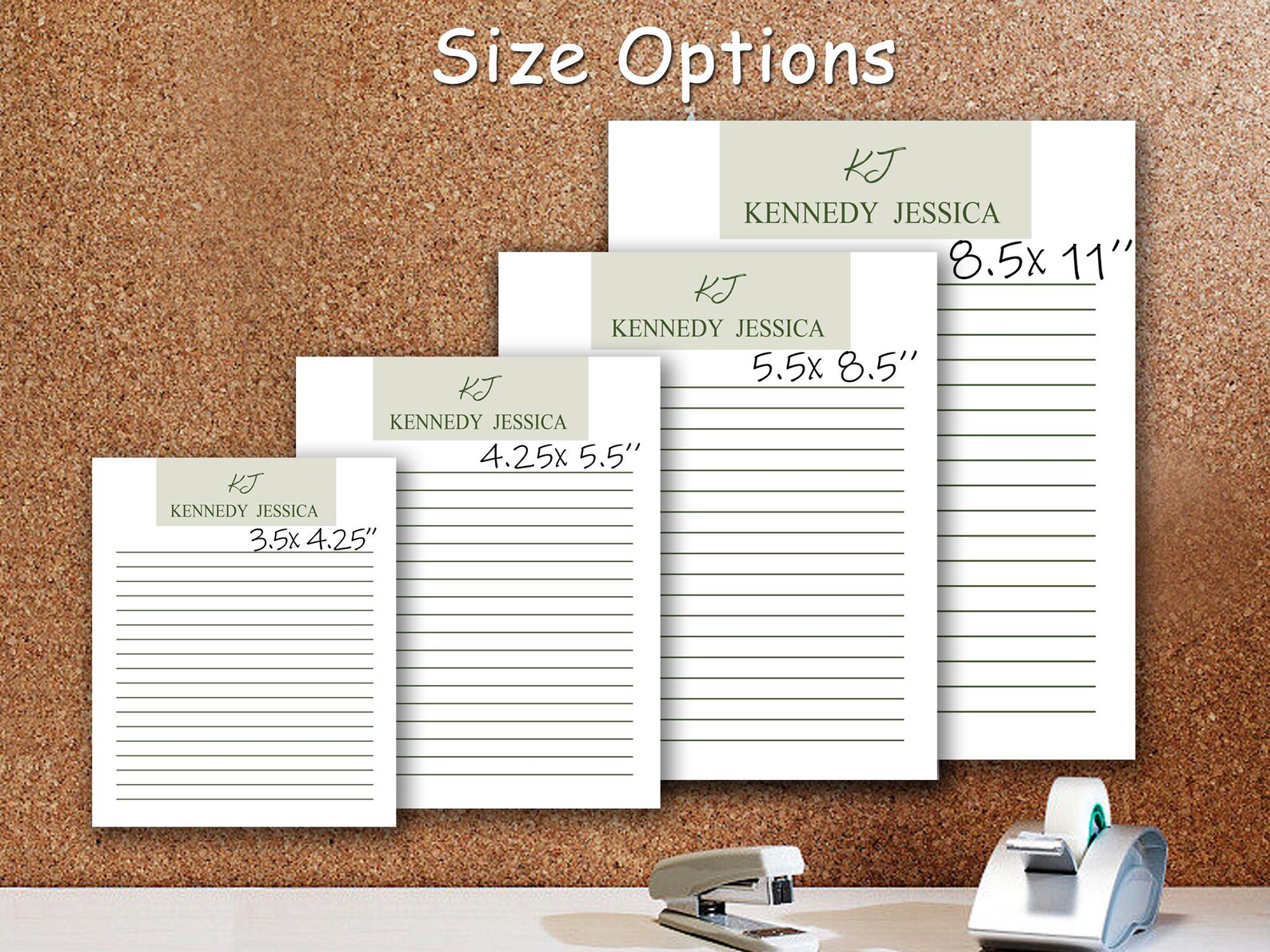 Professional Notepad With Name, Custom Name Notepad, Office Notepad ...