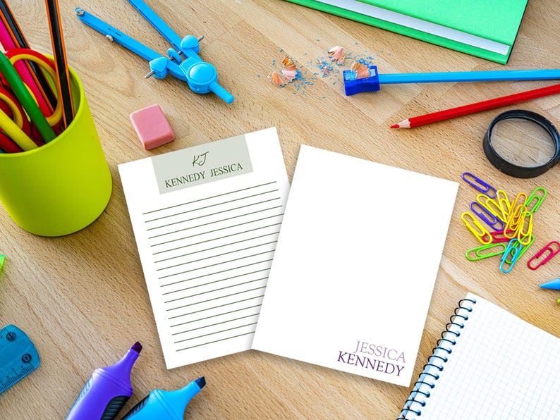 Professional Notepad With Name, Custom Name Notepad, Office Notepad ...