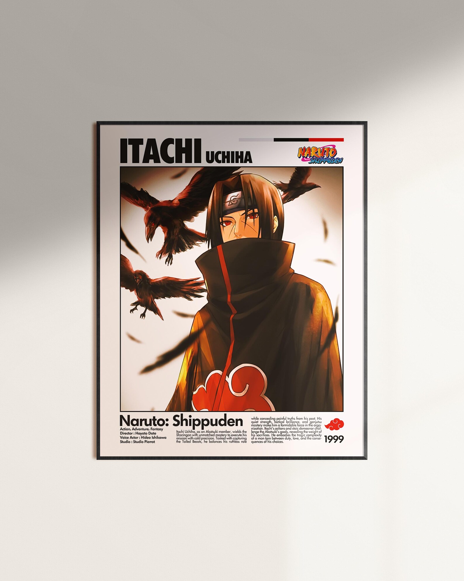 5 Itachi Posters Bundle Set, Itachi Uchiha Wall Art, Japanese Manga ...
