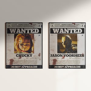 13 Vintage Halloween Wanted Poster, Spooky Horror Print, Creepy A4 Wall ...