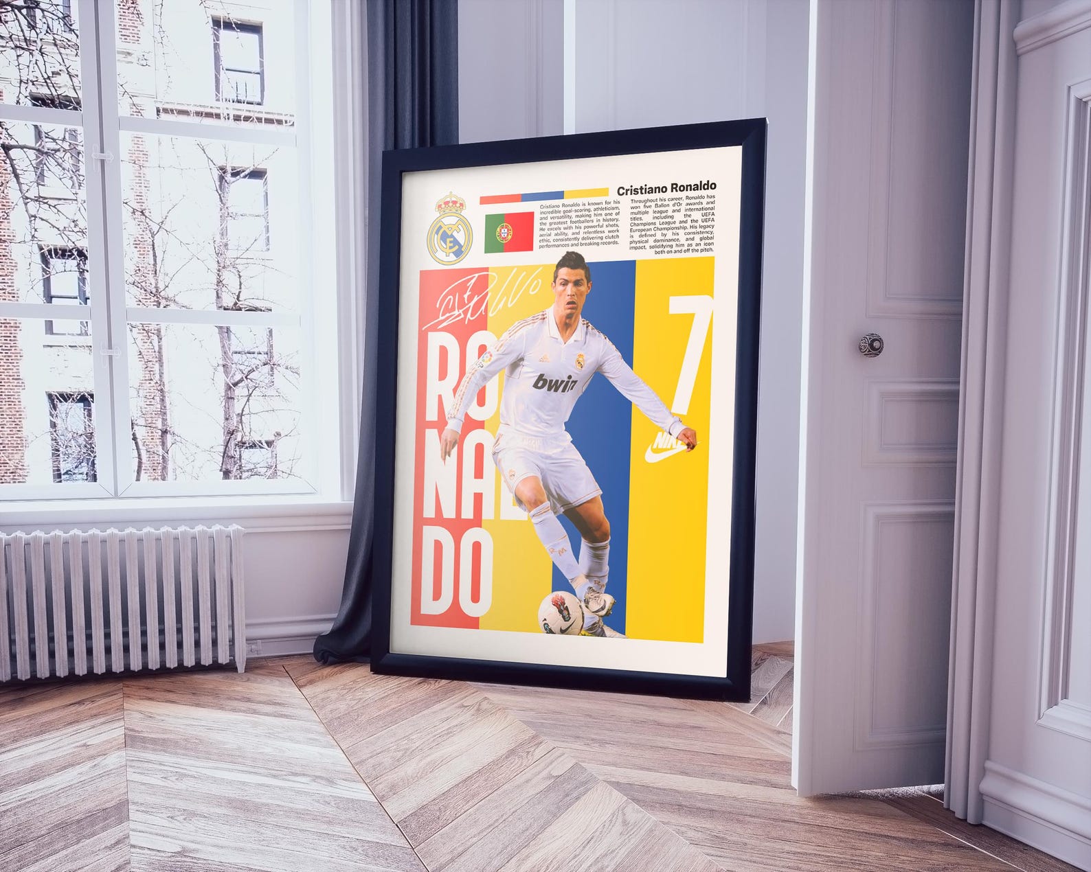 Cristiano Ronaldo Poster, Football Gifts, Sports Poster, Football ...