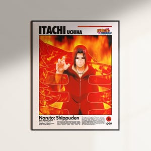 5 Itachi Posters Bundle Set, Itachi Uchiha Wall Art, Japanese Manga ...