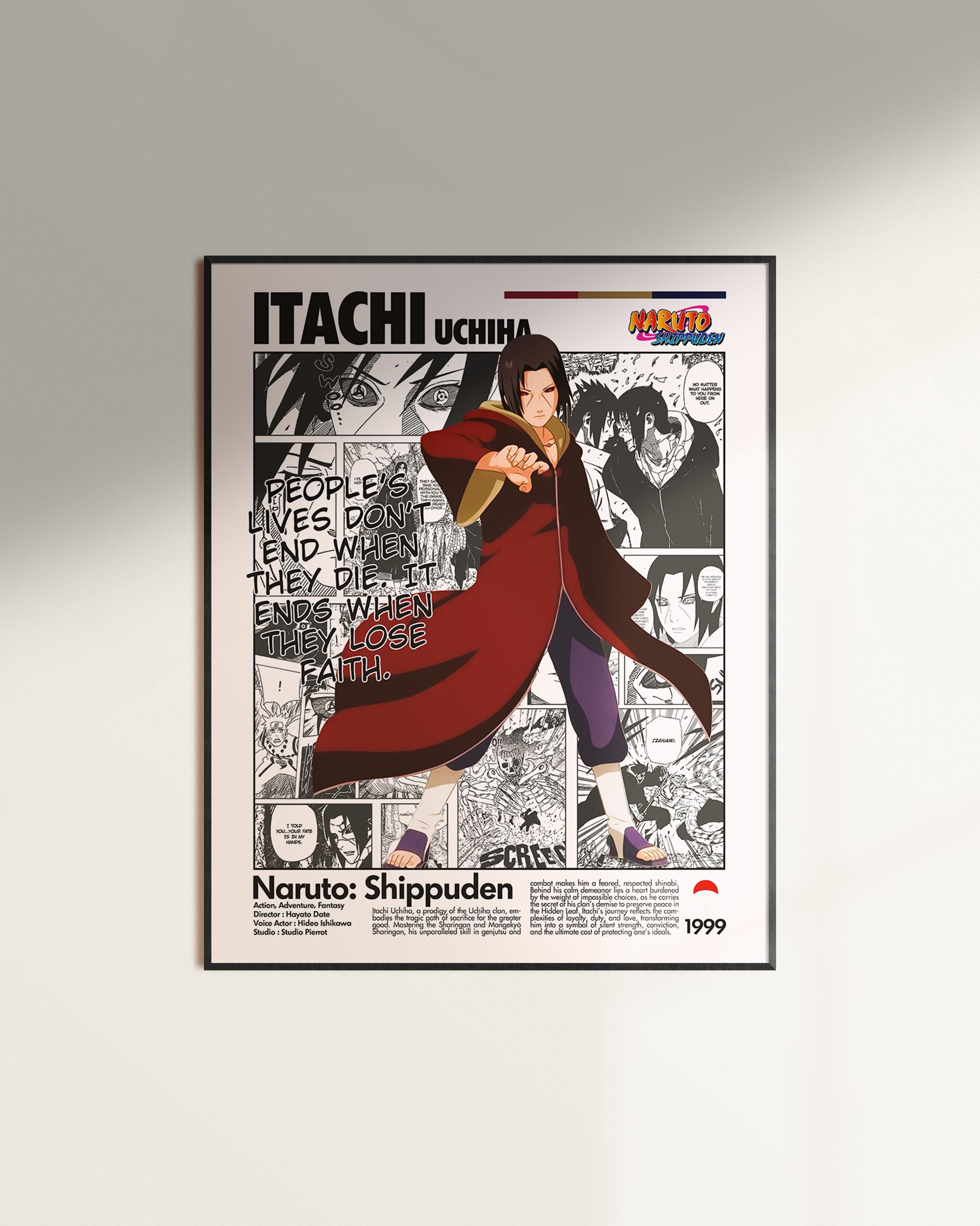 5 Itachi Posters Bundle Set, Itachi Uchiha Wall Art, Japanese Manga ...