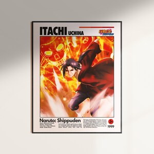 5 Itachi Posters Bundle Set, Itachi Uchiha Wall Art, Japanese Manga ...