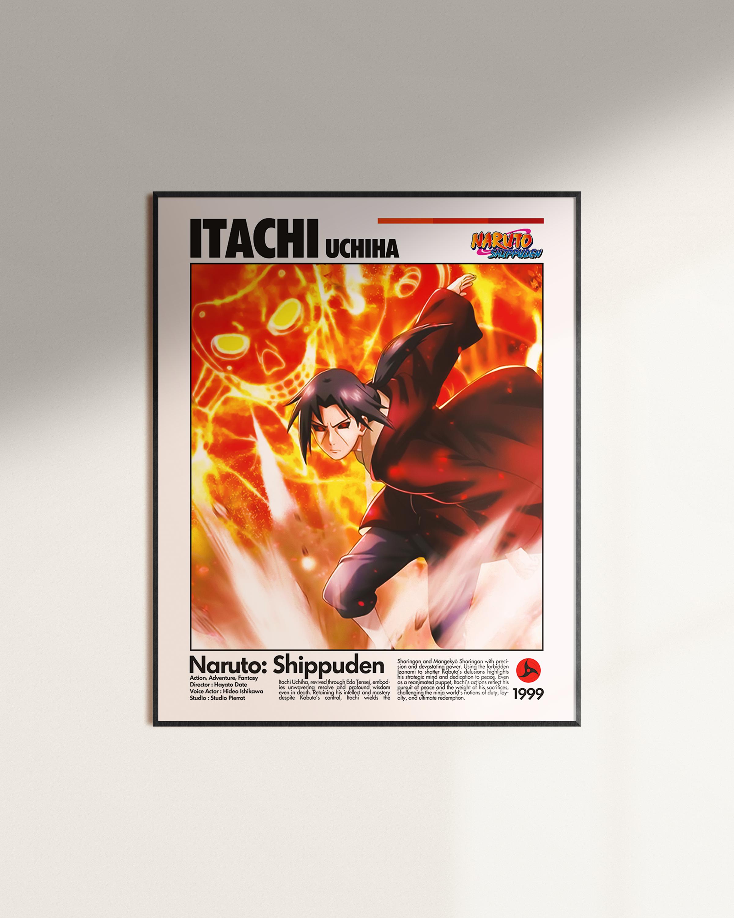 5 Itachi Posters Bundle Set, Itachi Uchiha Wall Art, Japanese Manga ...