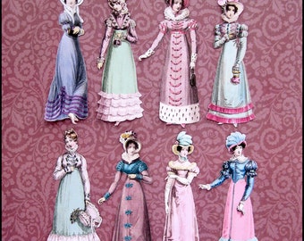 Regency Stickers - Etsy