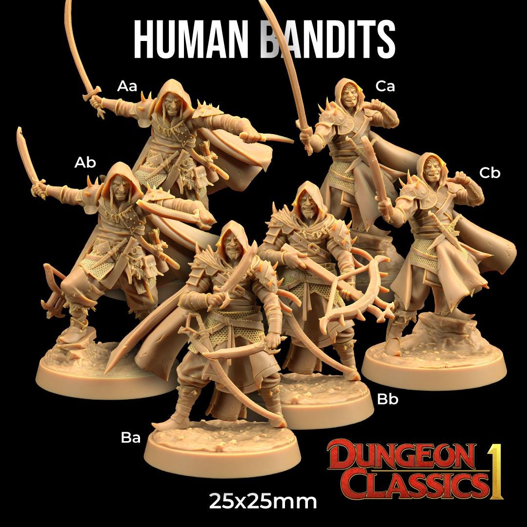Human Bandit Mini Dungeon Classic Rogue Ranger | the Dragon Trappers ...