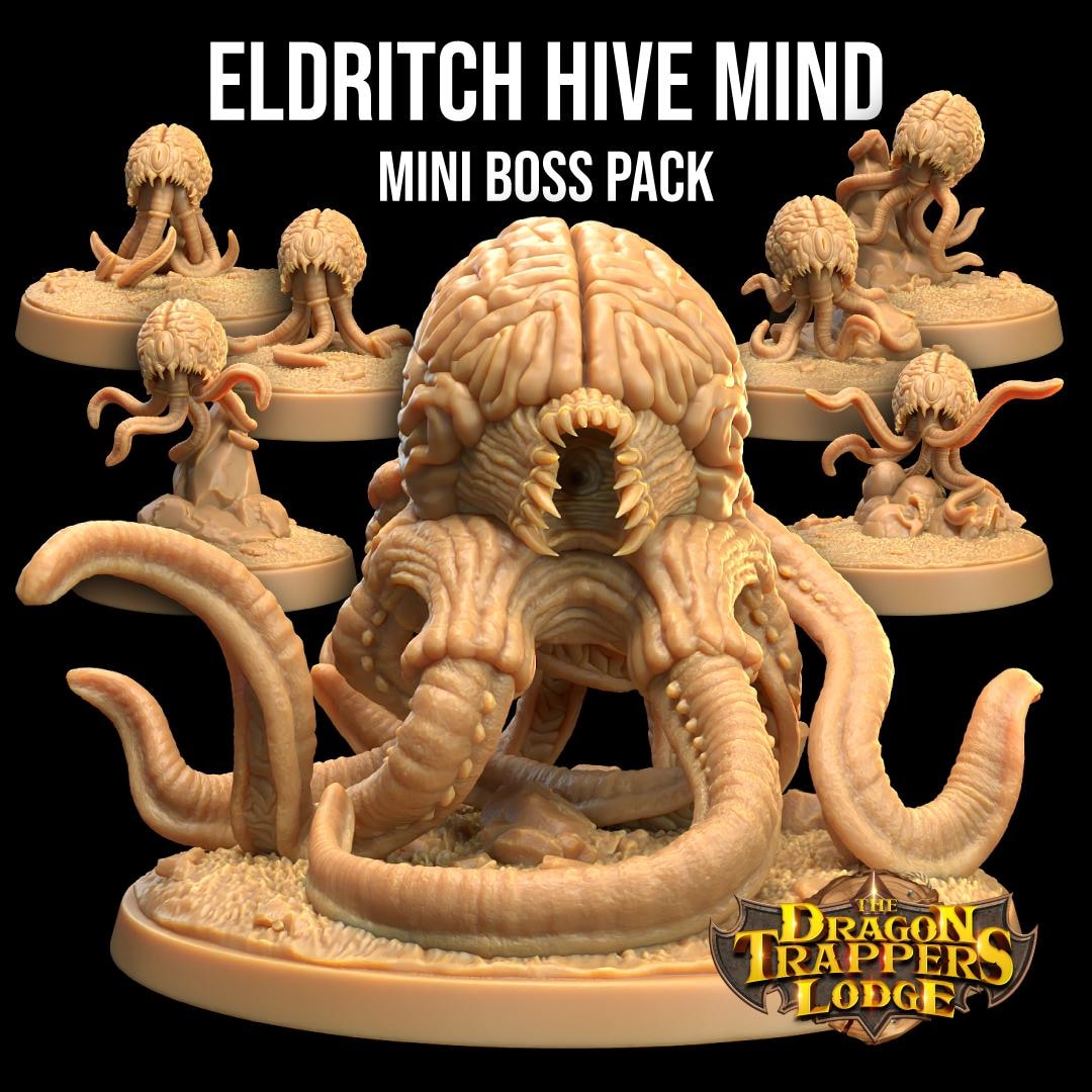 Eldritch Hive Mind Elder Brain | the Dragon Trappers Lodge | 32mm Scale ...