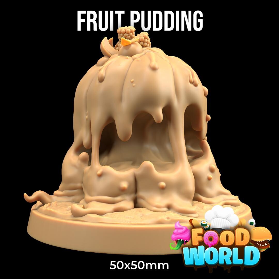 Fruit Pudding Monster Dnd Mini Food World Dungeons and Dragons ...