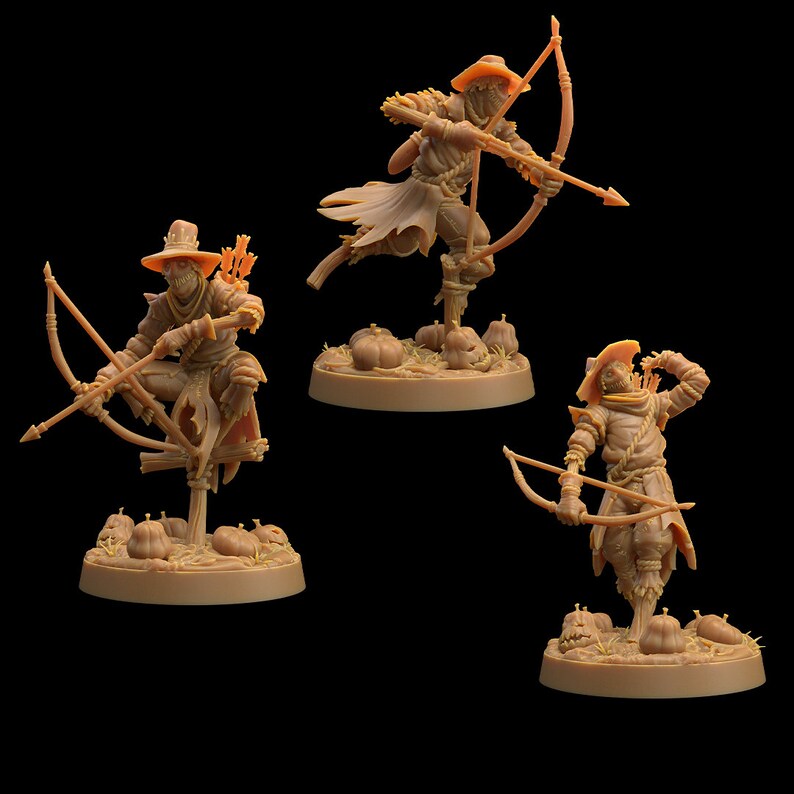 Scarecrow Halloween Farmer Harvest | the Dragon Trappers Lodge | 32mm ...