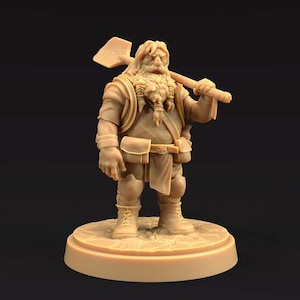 Dwarf Prospectors Dnd Mini for Dungeons and Dragons Gift for DM ...