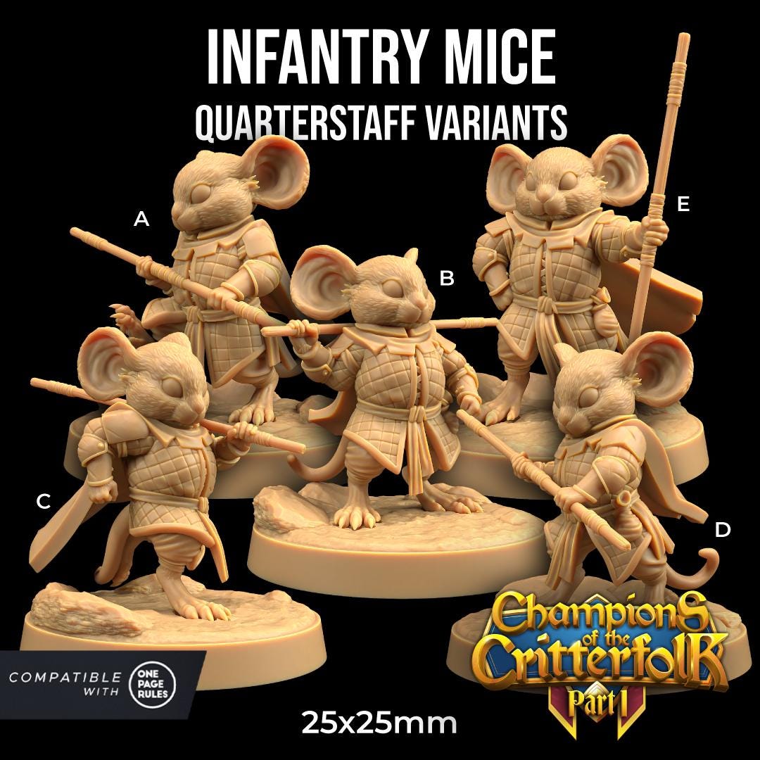 Infantry Mice Champions of the Critterfolk | the Dragon Trappers Lodge ...