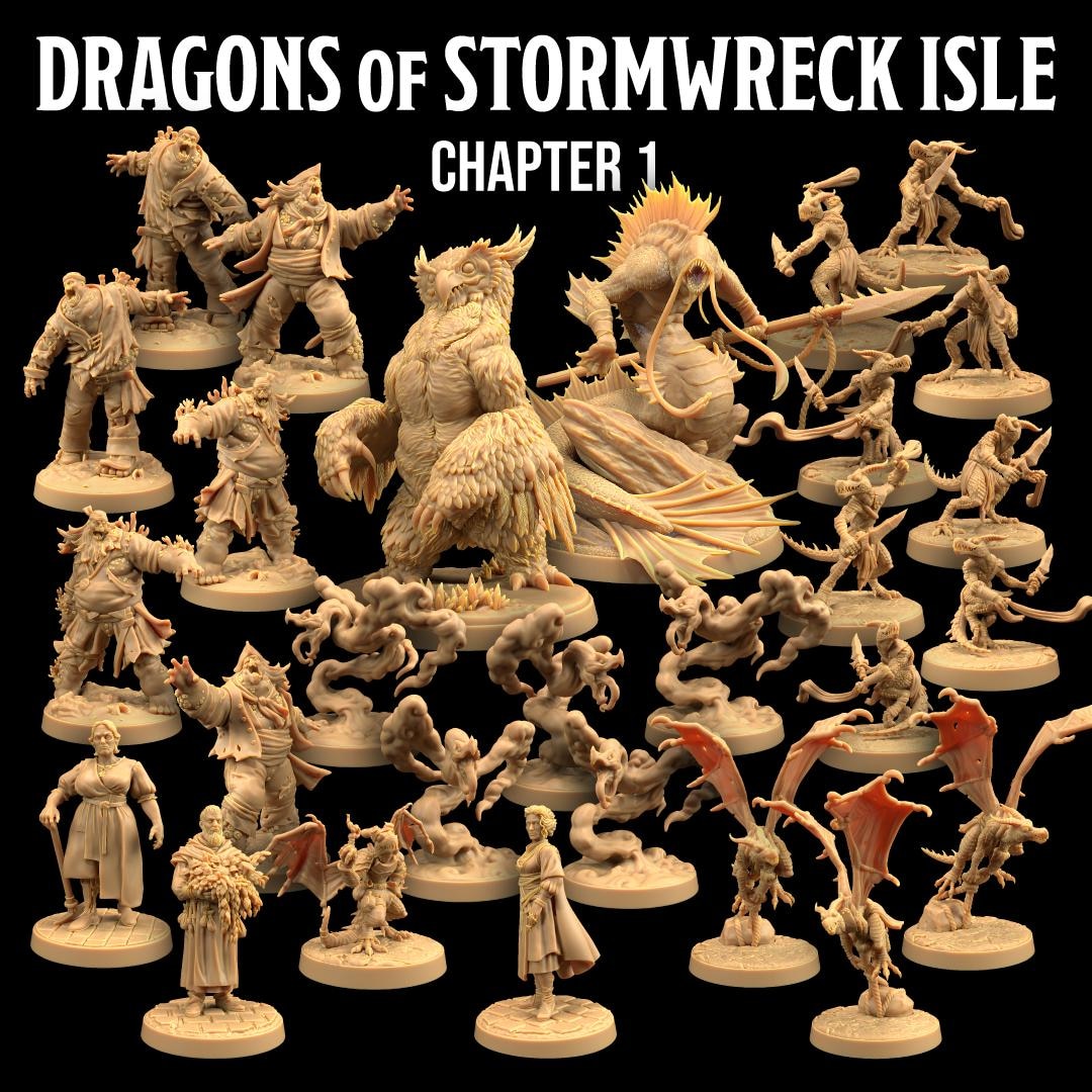 Dragons of Stormwreck Isle Chapter 1 Set 28 Models | the Dragon ...