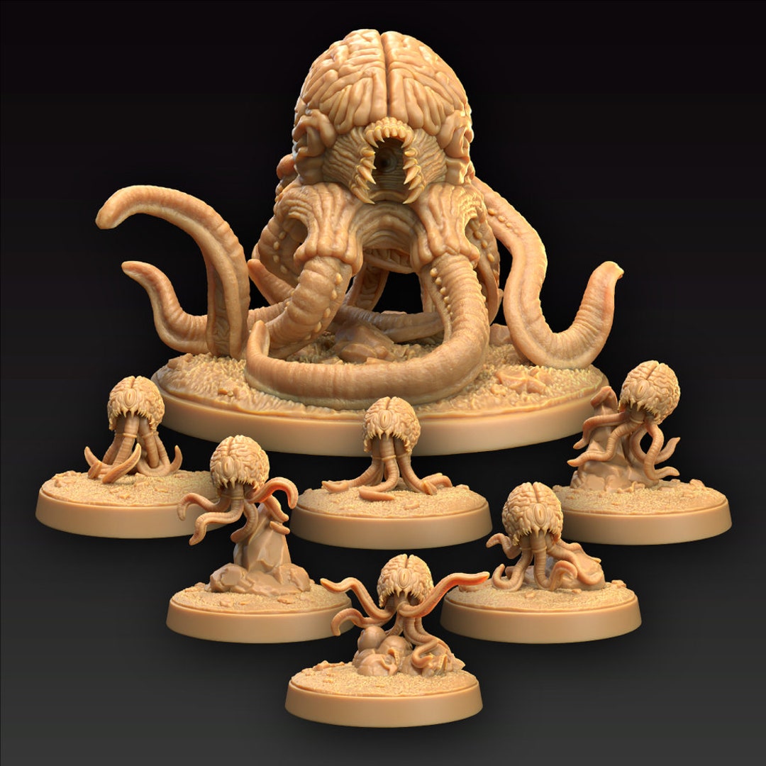 Eldritch Hive Mind Elder Brain the Dragon Trappers Lodge 32mm Scale ...