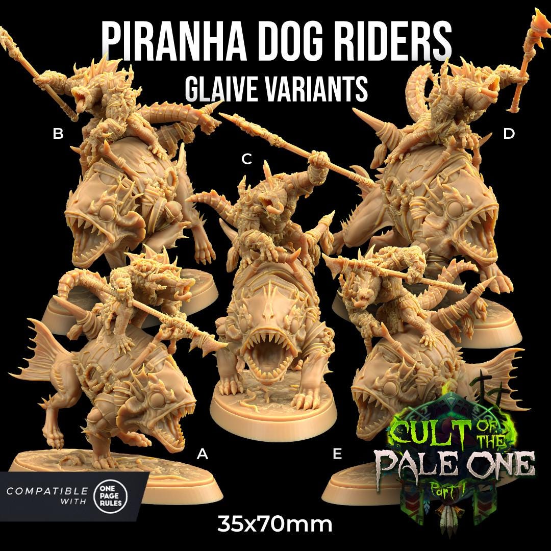Piranha Dog Riders Lizard Cult of the Pale One | the Dragon Trappers ...
