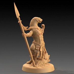 Pearl Otter Spearmaster Critterfolk | the Dragon Trappers Lodge | 32mm ...