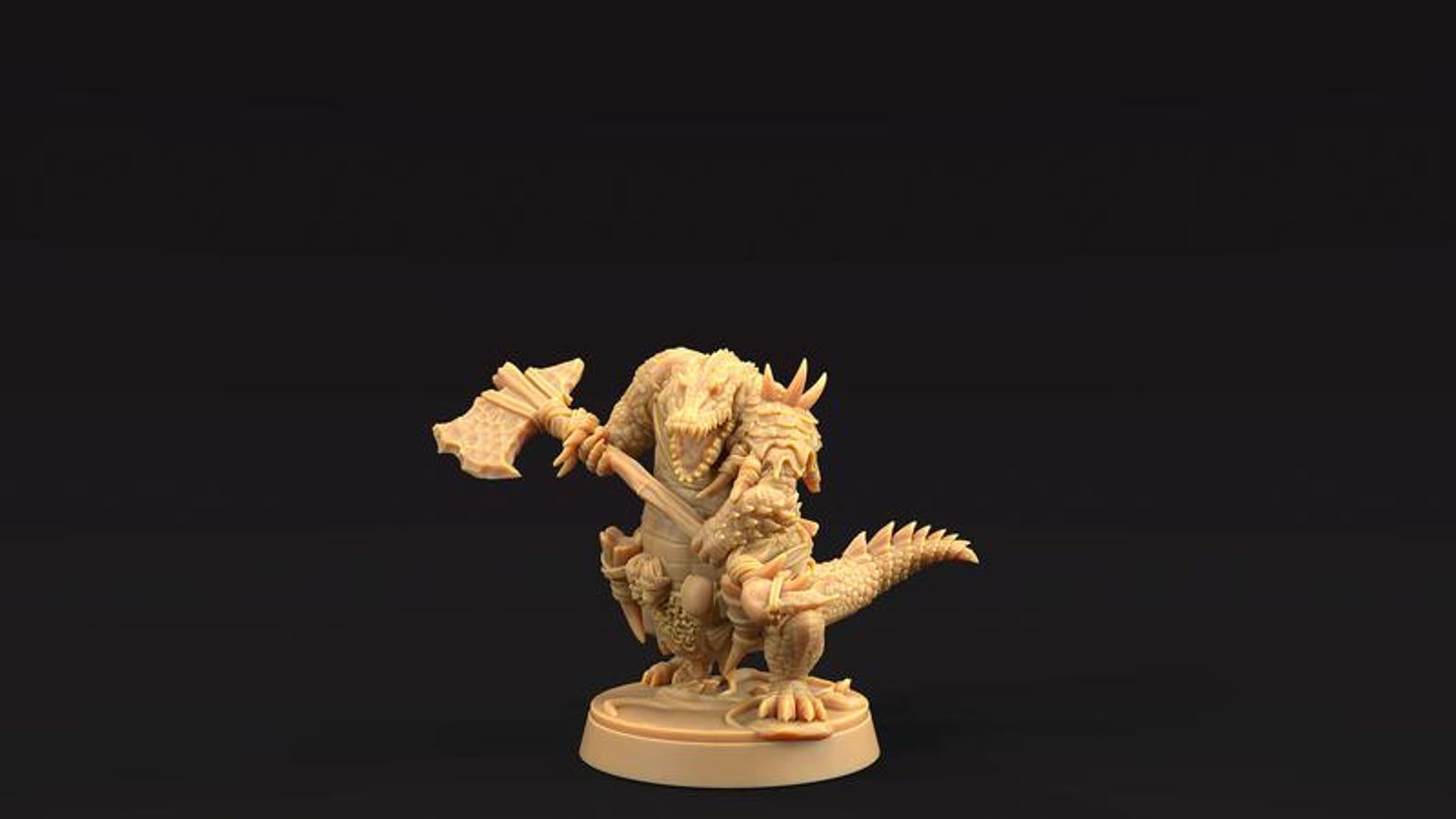 Mire Brute Lizardfolk Gatorfolk Dnd Mini for Dungeons and Dragons Gift ...
