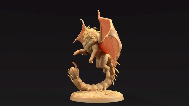 Manticore Dnd Mini Classic Scorpion Lion Dungeons and Dragons Miniature ...