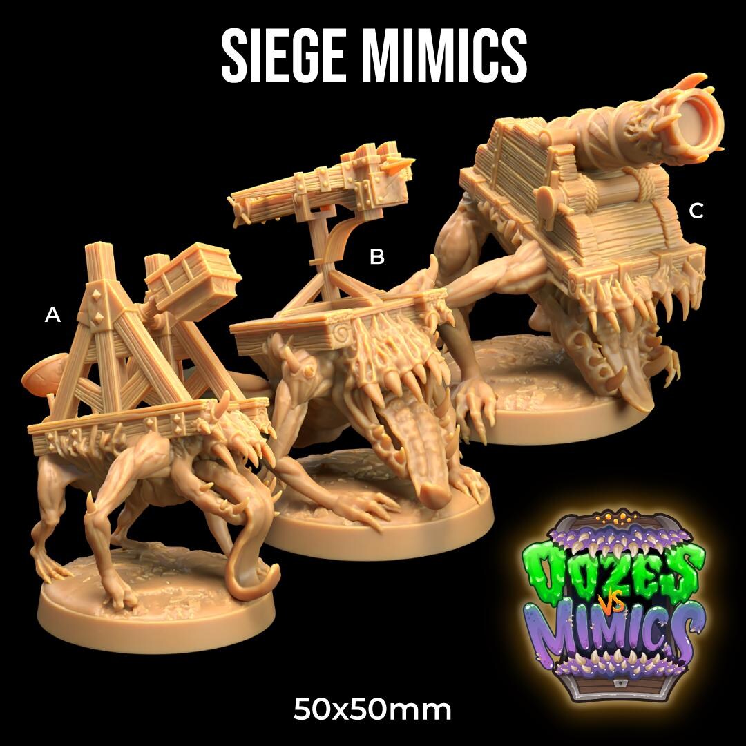 Siege Weapon Mimic Oozes Vs Mimics | the Dragon Trappers Lodge | 32mm ...