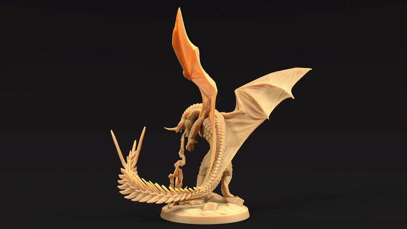 Young Blue Dragon Dnd Mini for Dungeons and Dragons Gift for DM ...