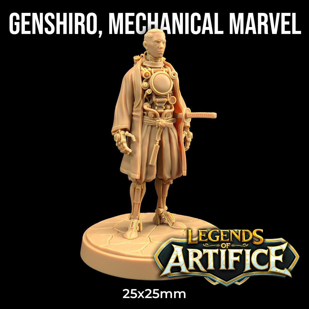 Genshiro Mechanical Marvel Legends of Artifice Dnd Mini for Dungeons ...