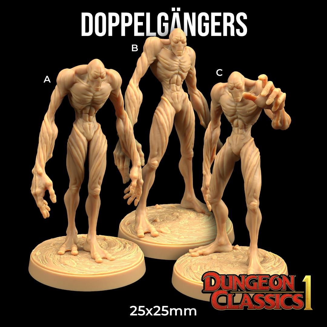 Doppelganger Dungeon Classic Monsters | the Dragon Trappers Lodge | 32mm Scale | Miniature TTRPG ...
