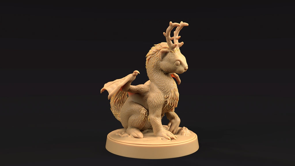 Forest Drake Cute Nature Tiny Dragon the Dragon Trappers Lodge 32mm ...