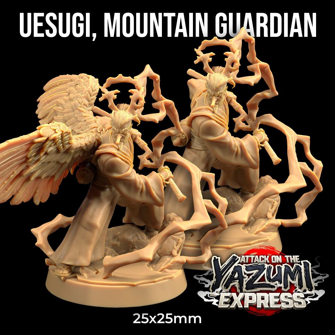 Uesugi Mountain Guardian Dnd Mini for Dungeons and Dragons Gift for DM ...