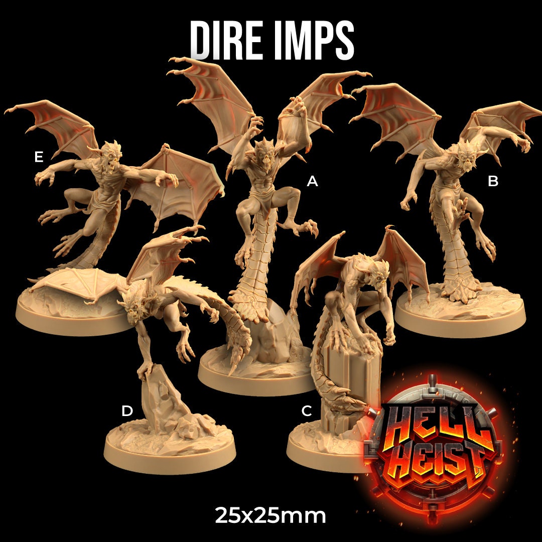 Dire Imps Evil Fiend Hell Heist | the Dragon Trappers Lodge | 32mm ...