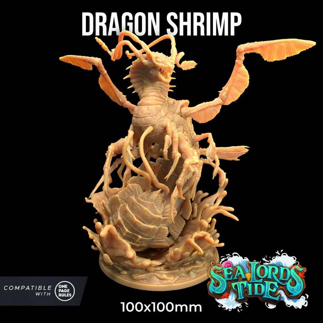 Dragon Shrimp Sea Lords Tide Army | the Dragon Trappers Lodge |32mm ...