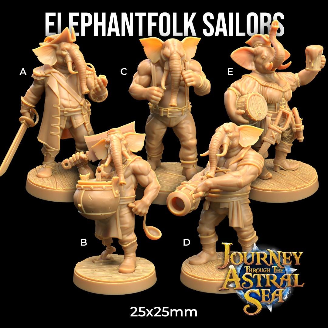 Loxodon Elephant Folk Sailor Astral Sea | the Dragon Trappers Lodge ...