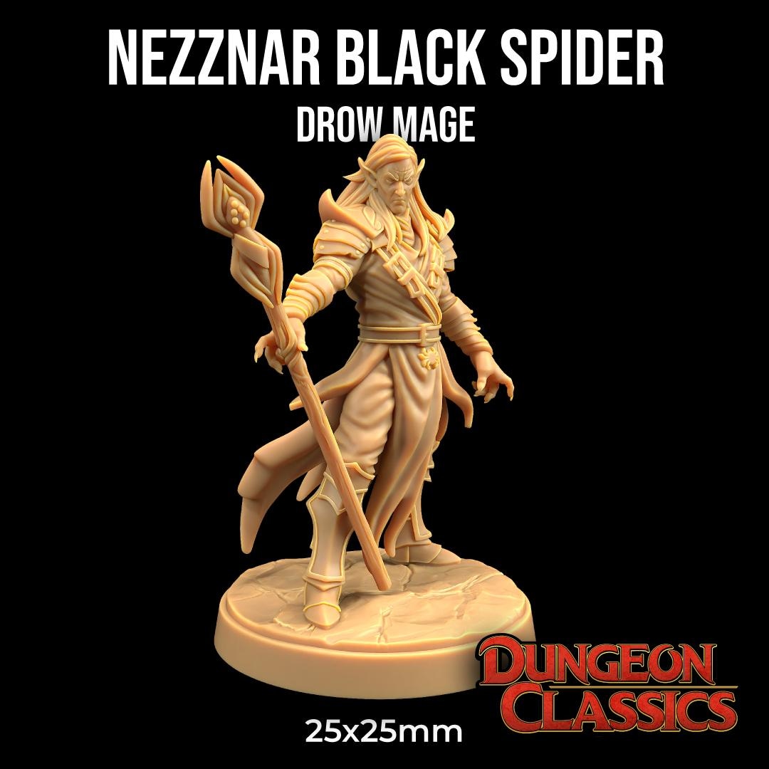 Nezznar Black Spider Drow Mage Dungeon Classics | the Dragon Trappers ...