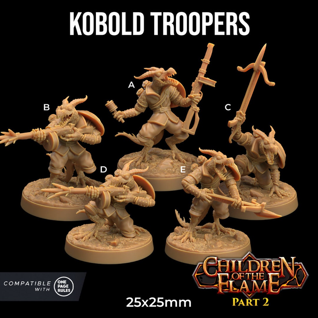 Kobold Troopers Crossbow Machine Gun the Dragon Trappers Lodge 32mm ...