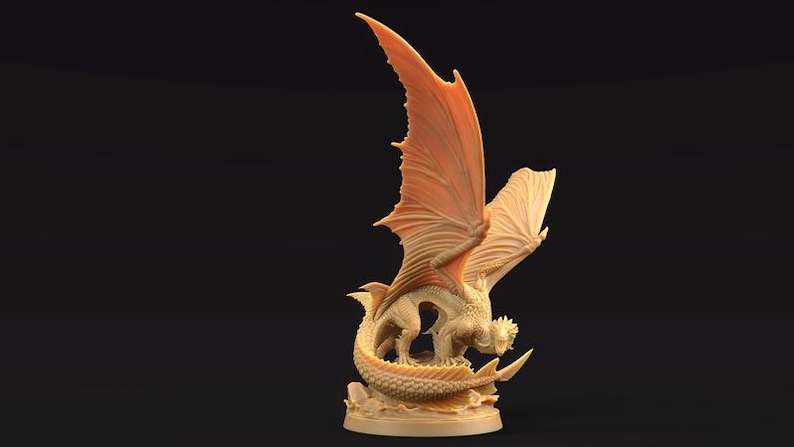Young Bronze Dragon Dnd Mini Dungeon Classics | the Dragon Trappers ...