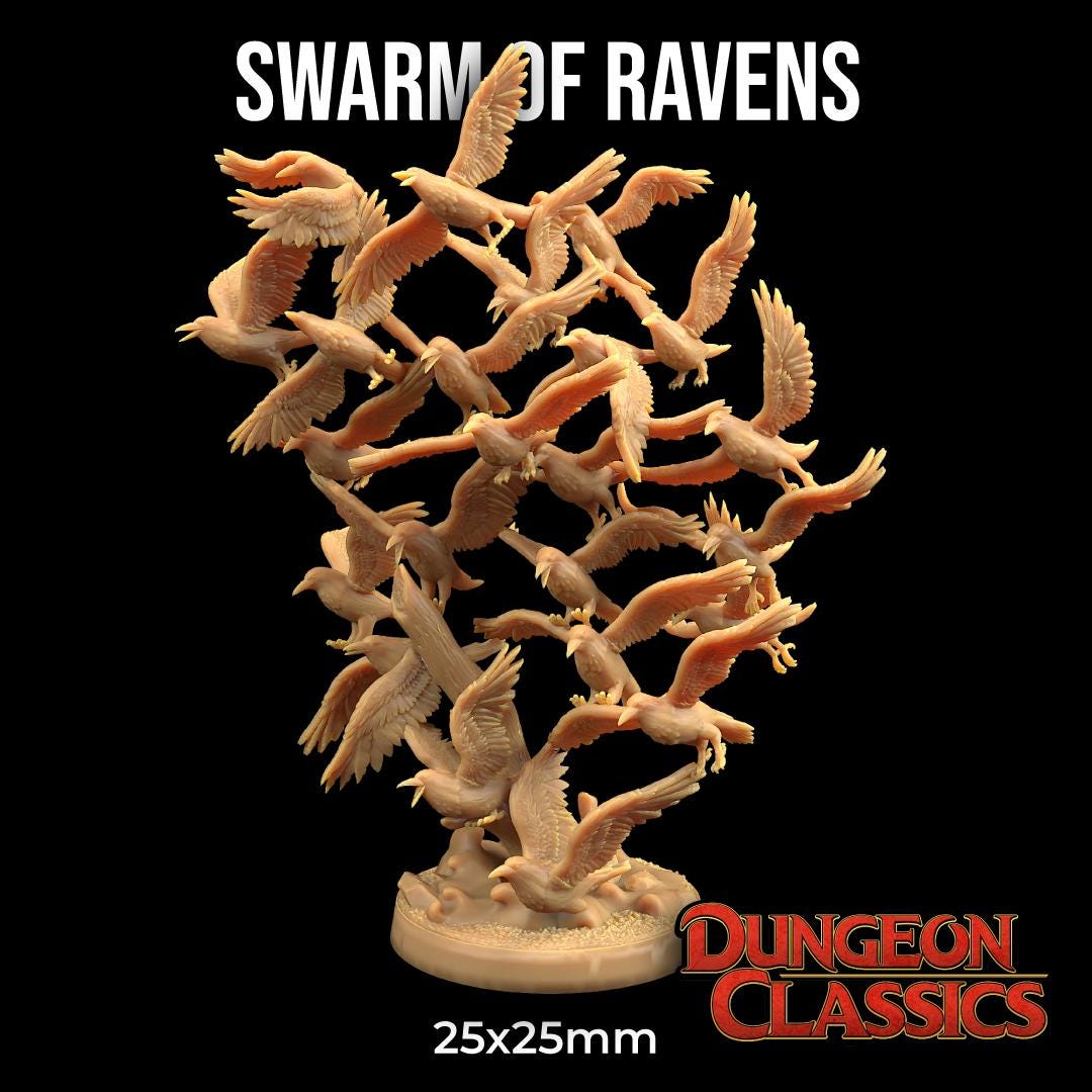 Raven Swarm Dnd Mini 3D Dungeon Classics Mini | the Dragon Trappers ...