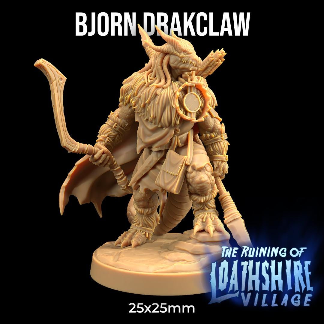 Bjorn Drakclaw Dragonborn Loathshire Village | the Dragon Trappers ...
