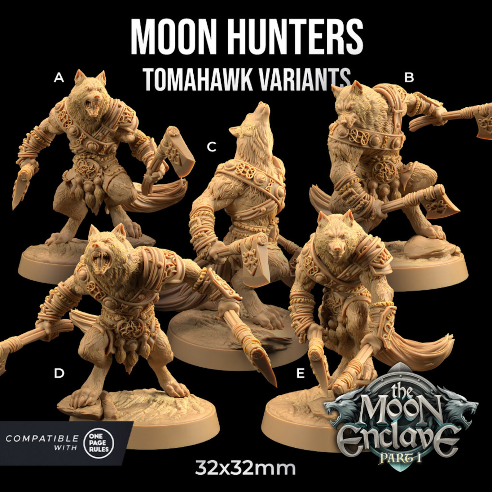 Moon Hunters Werewolf Tomahawk Chakram Bow| the Dragon Trappers Lodge ...