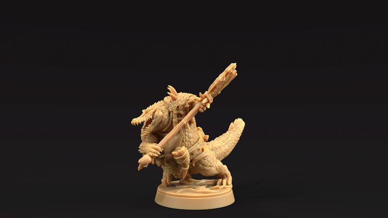 Mire Brute Lizardfolk Gatorfolk Dnd Mini for Dungeons and Dragons Gift ...