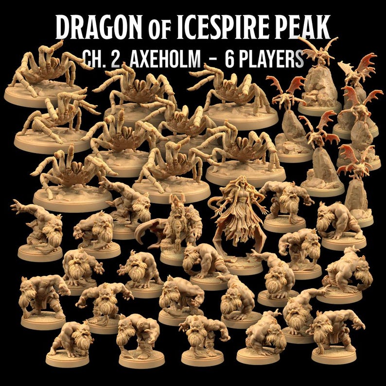 Axeholm Dragon of Icespire Peak Dnd Miniatures | the Dragon Trappers ...