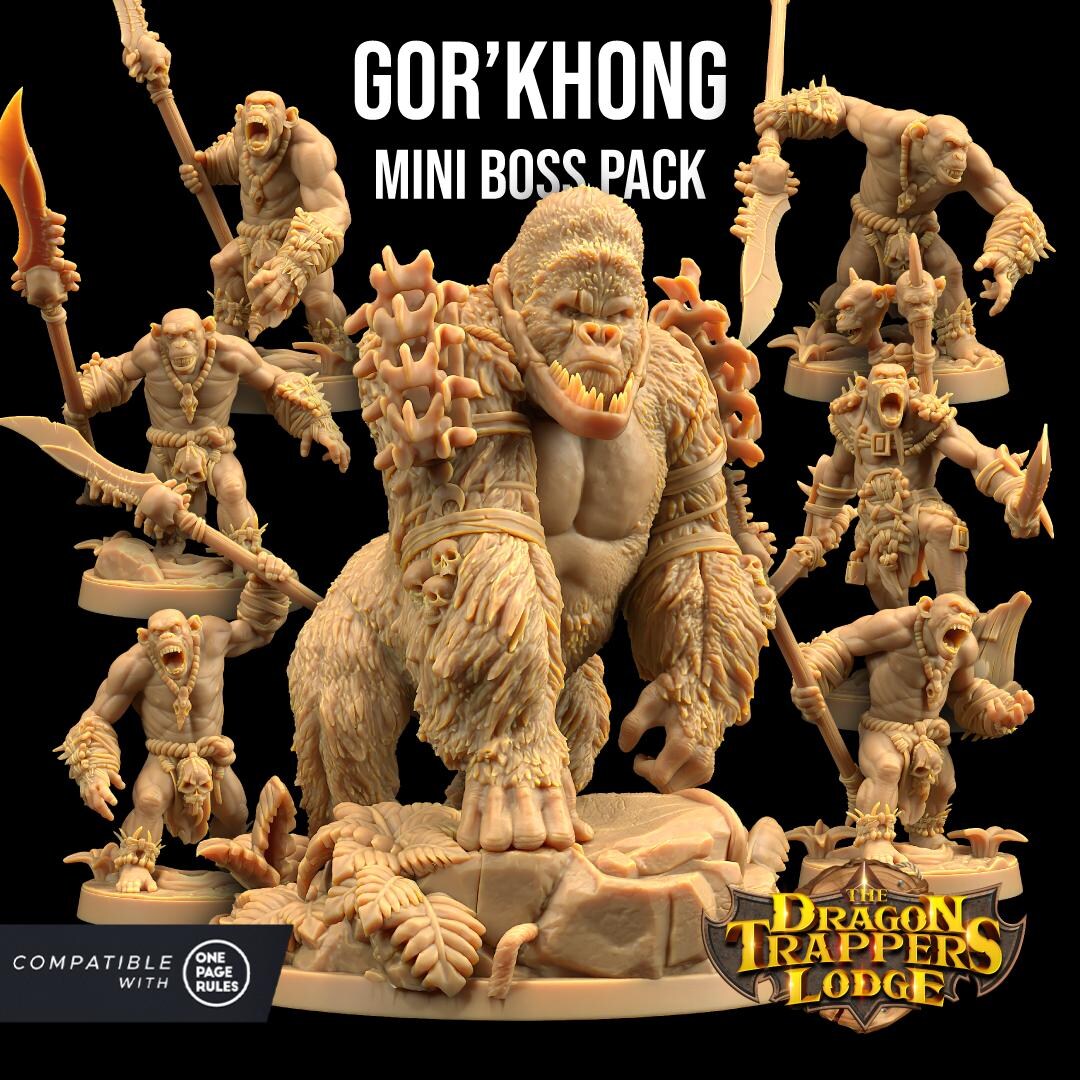 Giant Ape Bobokai Screamers Mini Boss Pack | the Dragon Trappers Lodge ...