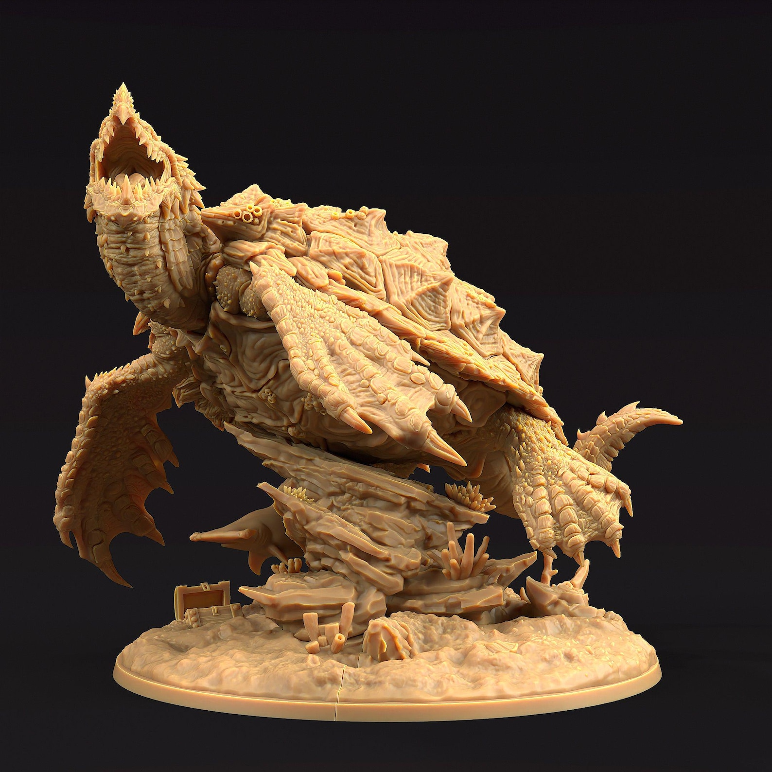 Dragon Turtle Dnd Mini Cities of the Sea | the Dragon Trappers Lodge ...