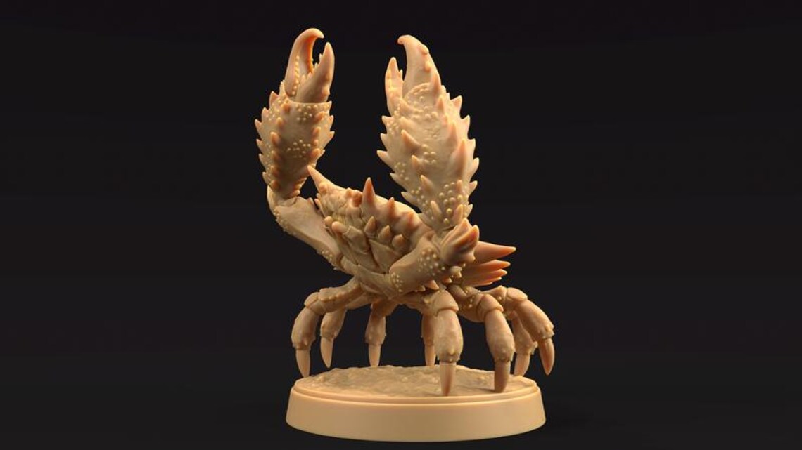 Giant Crab Dnd Mini Classic Dungeons and Dragons Miniature TTRPG Dragon ...